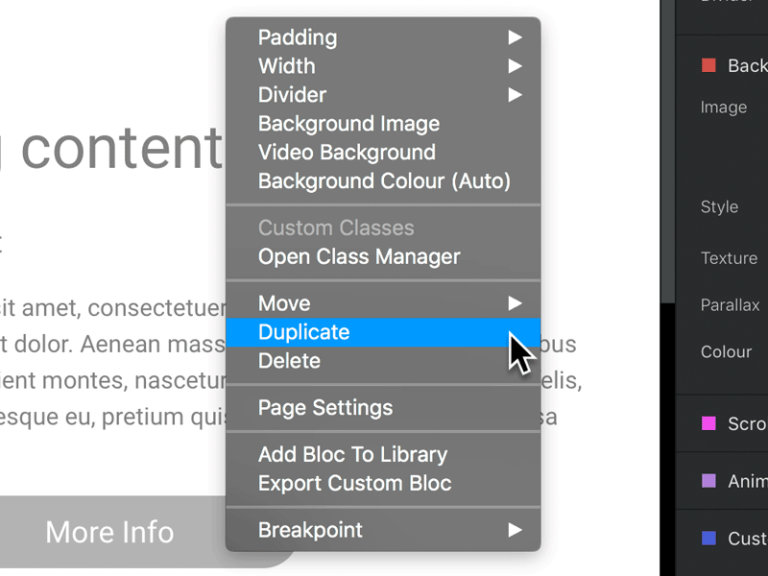 Duplicate Bloc – Blocs – User Documents