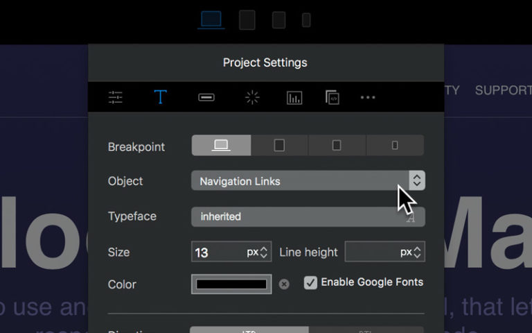 Changing Navigation Font Size Blocs User Documents