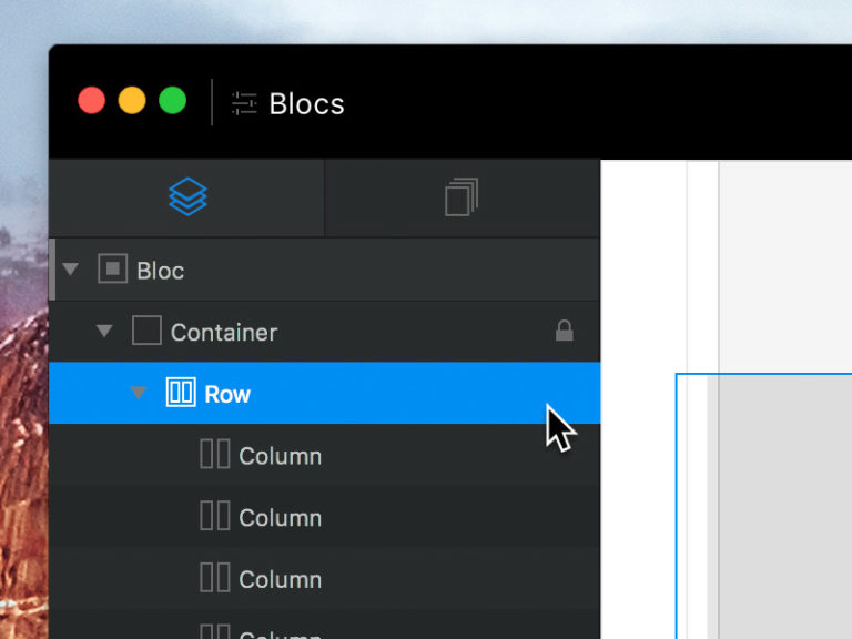 Row Control – Blocs – User Documents