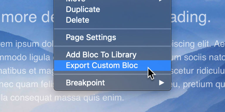 Custom Blocs – Blocs – User Documents